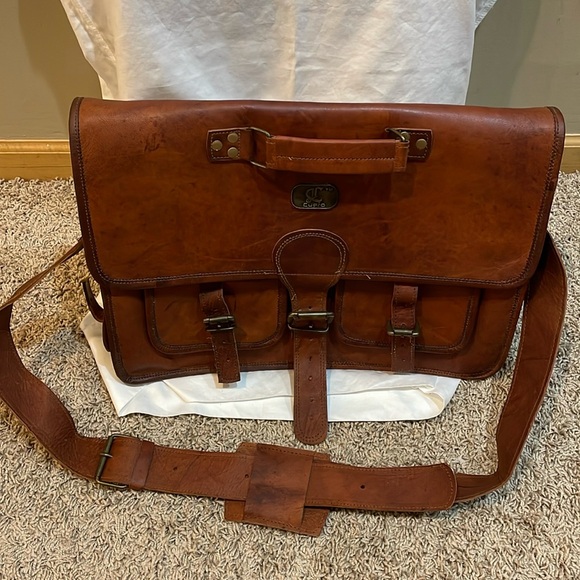 cuero | Other | Vintage Cuero Laptop Briefcase Fullgrain Leather ...